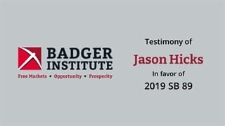 Jason Hicks Dental Therapy Testimony - Badger Institute
